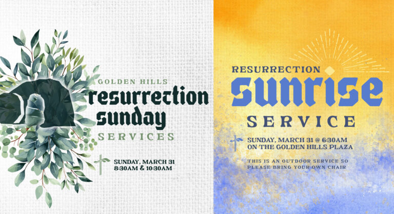 Resurrection Sunday Services at Golden Hills Community Church March 31 ...