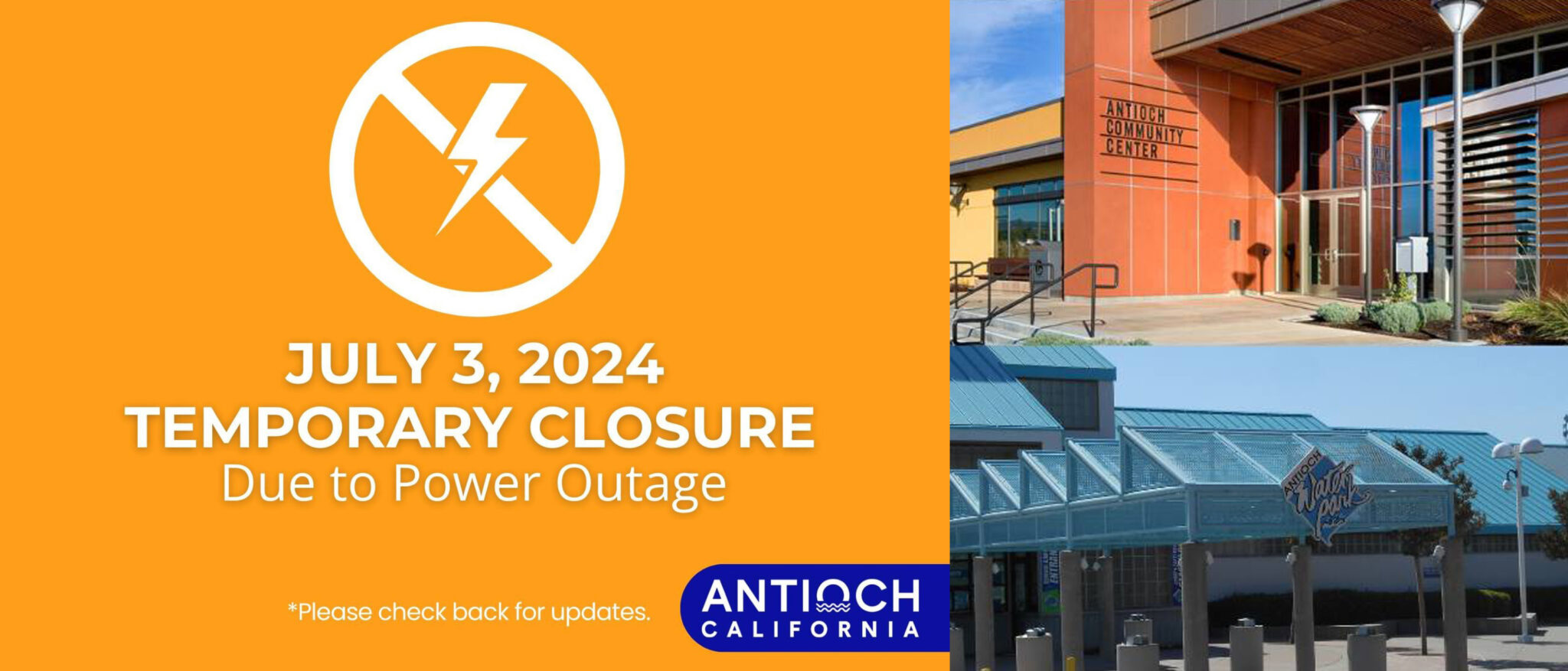 Power outage closes Antioch Community Center, Water Park, Prewett ...