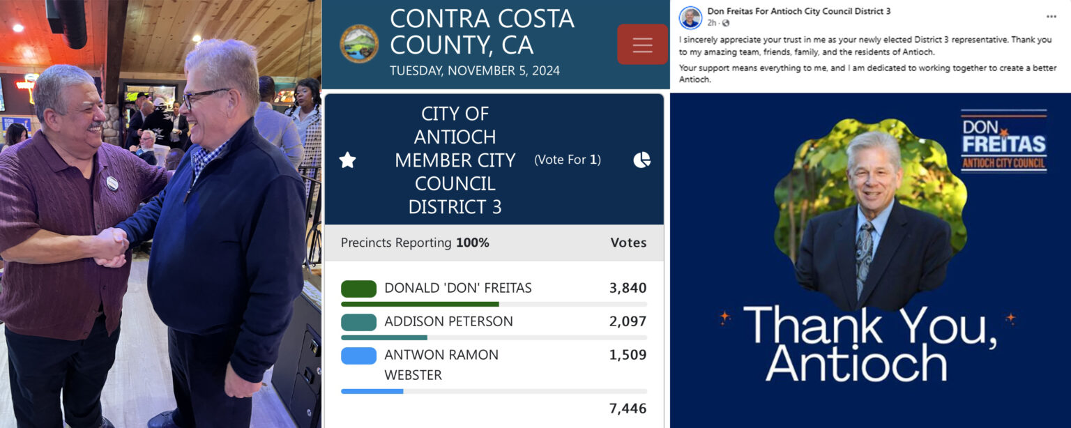 New leadership in Antioch with Bernal elected mayor, Freitas, Rocha ...