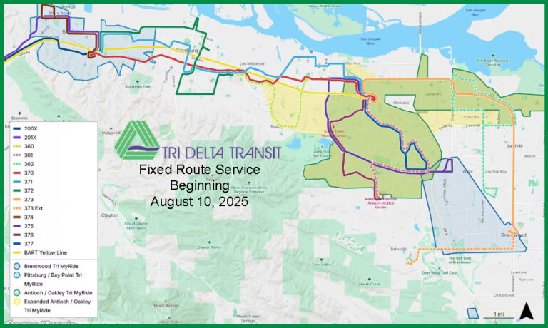 Tri Delta Transit launches system overhaul beginning Aug. 10 | Antioch ...