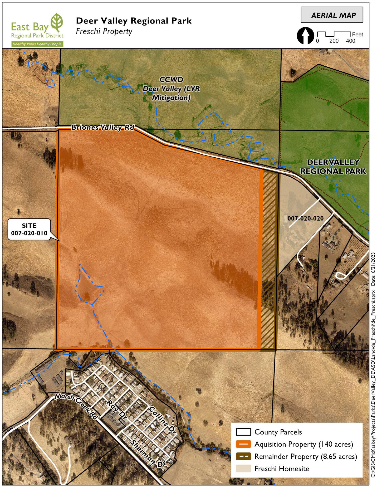 Park District acquires 140 acres in East County for future Deer Valley ...