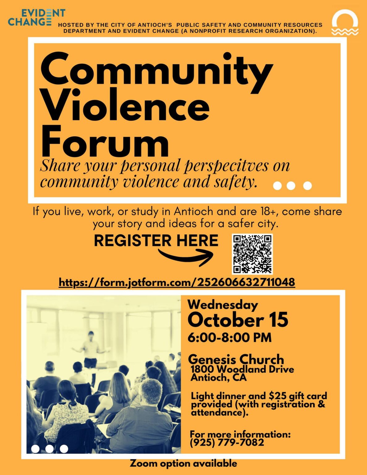 Antioch Community Violence Forum Oct. 15 | Antioch Herald